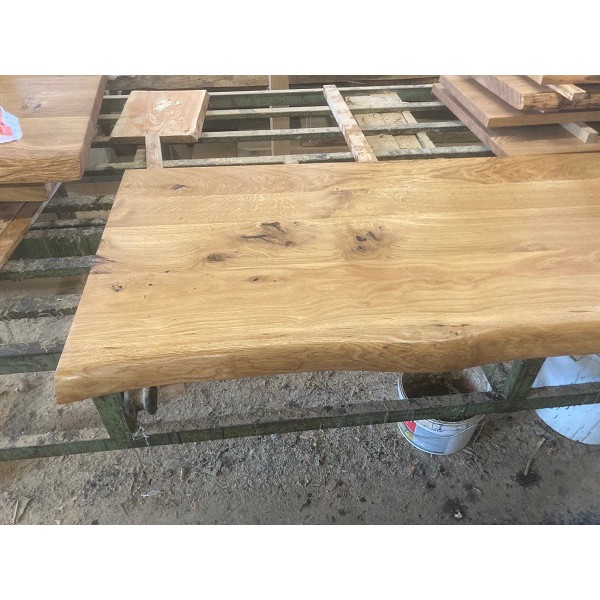 "Eiche rustikal spezial, wurmstichig, Küchenarbeitsplatte, einseitige ...